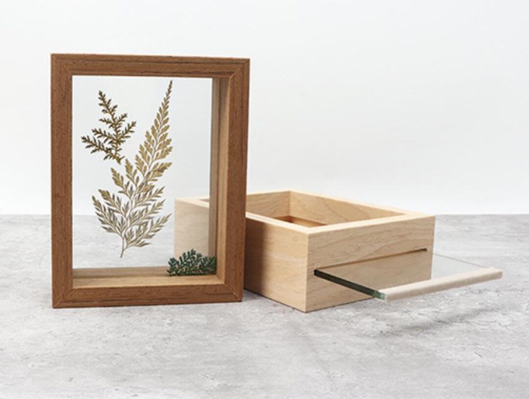 Double Glass Wooden Picture Frames Photo Frame - Etsy UK