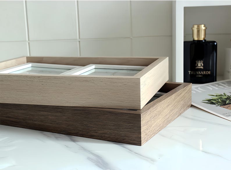 Two Sided Triple Photo Frame Rotating Picture Frame - Etsy