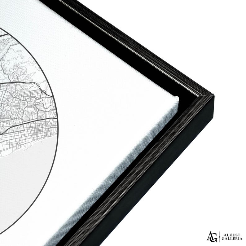 Barcelona Minimalist Map Print | Modern Black & White City Map Poster ...