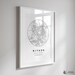Riyadh Minimalist Map Print | Modern Black & White City Map Poster ...