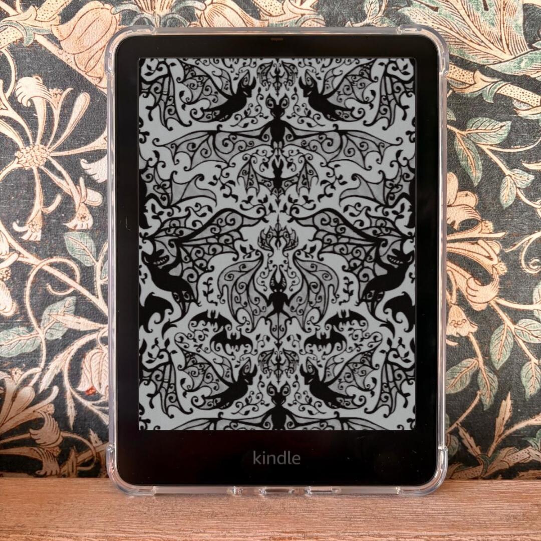 Screensavers for Kindle | I Gothic Damask Bats | NO UGLY BORDERS | Lock ...