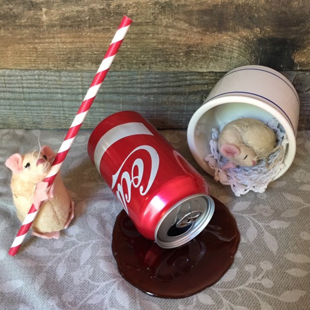 Spilled Pop in a Coke Can Fake Food Drink Staging Prop - Etsy