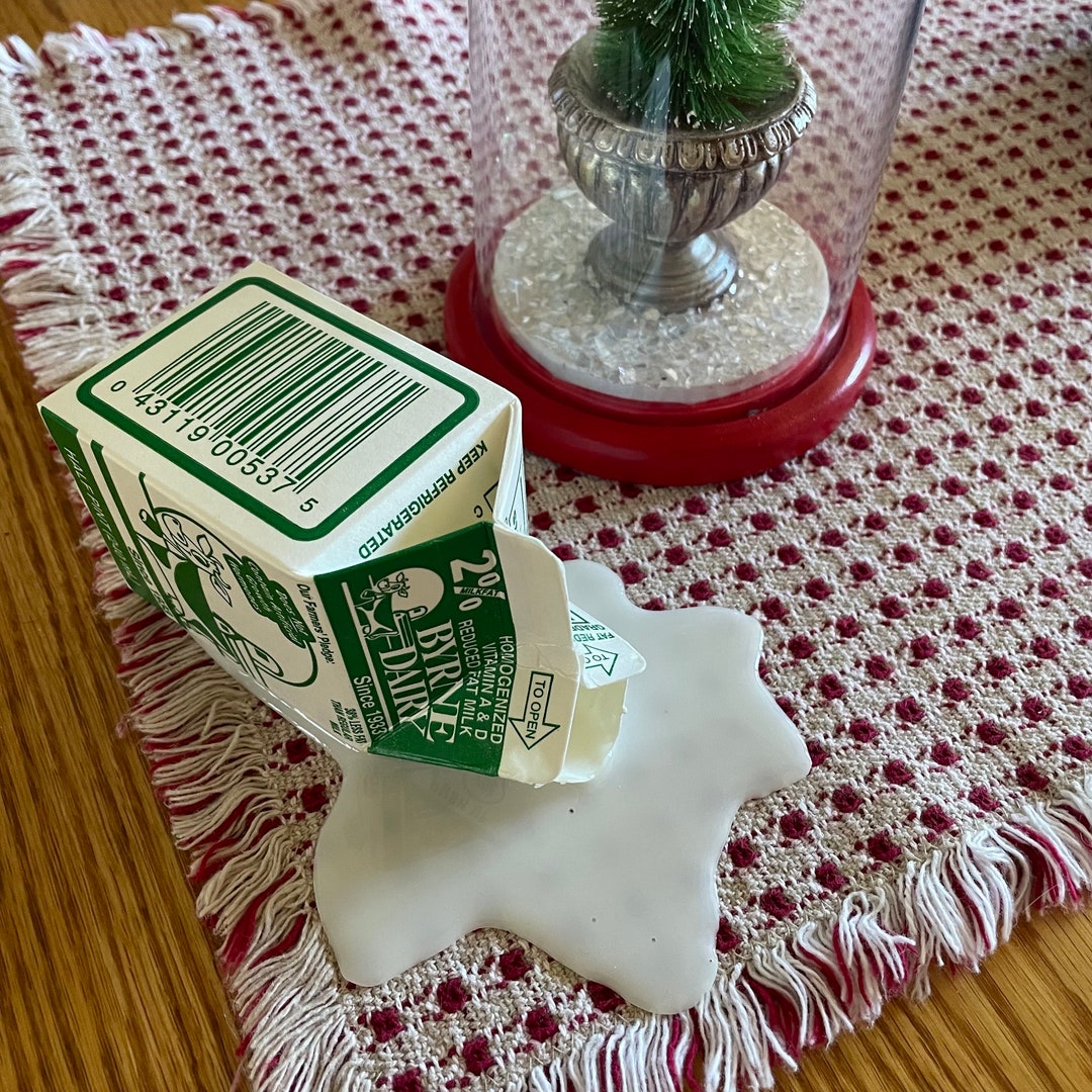 Spilled Carton of Milk Fun Fake Food Photo Prop - Etsy