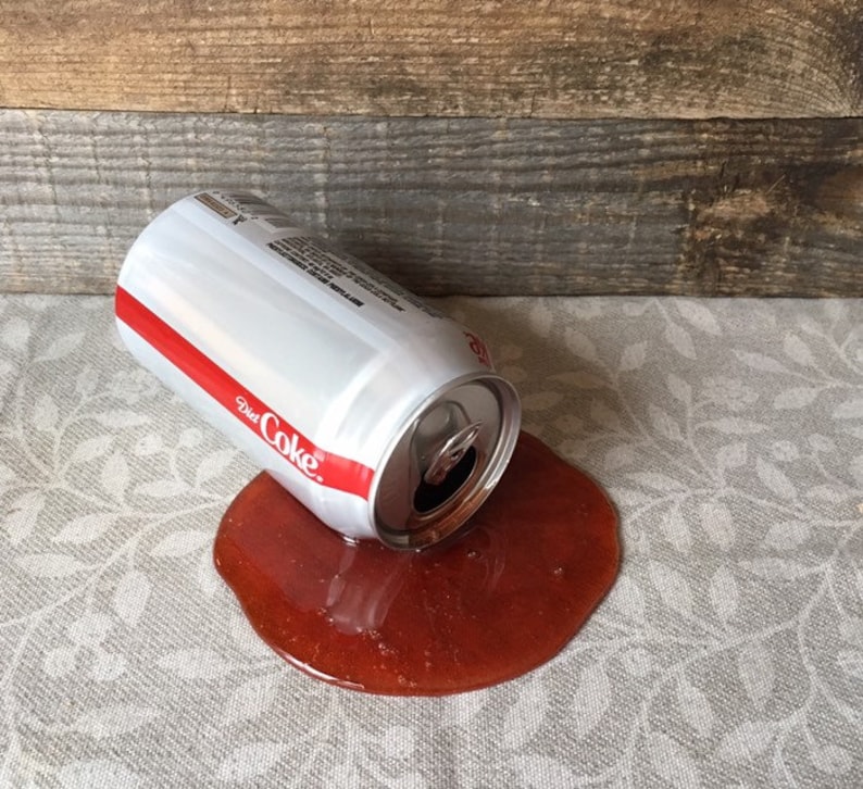 Spilled Can Diet Cola Pop Drink Fake Food Photo Spill Prop Gag - Etsy