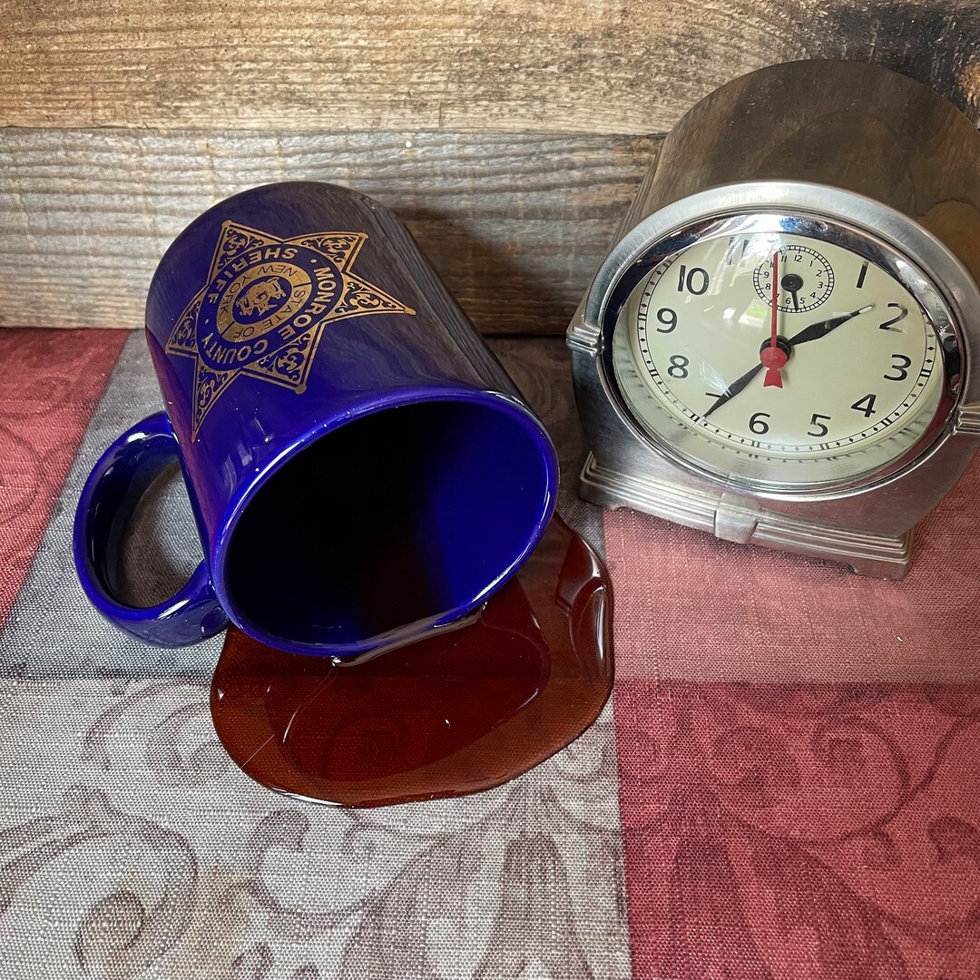Fake Spilled Mug of Black Coffee in a Monroe County Sheriff’s Mug Fun ...