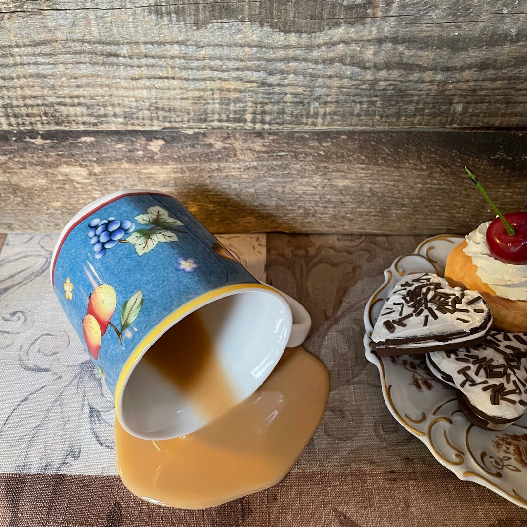 Mug of Spilled Coffee Fake Drink for Photo and Staging Props - Etsy