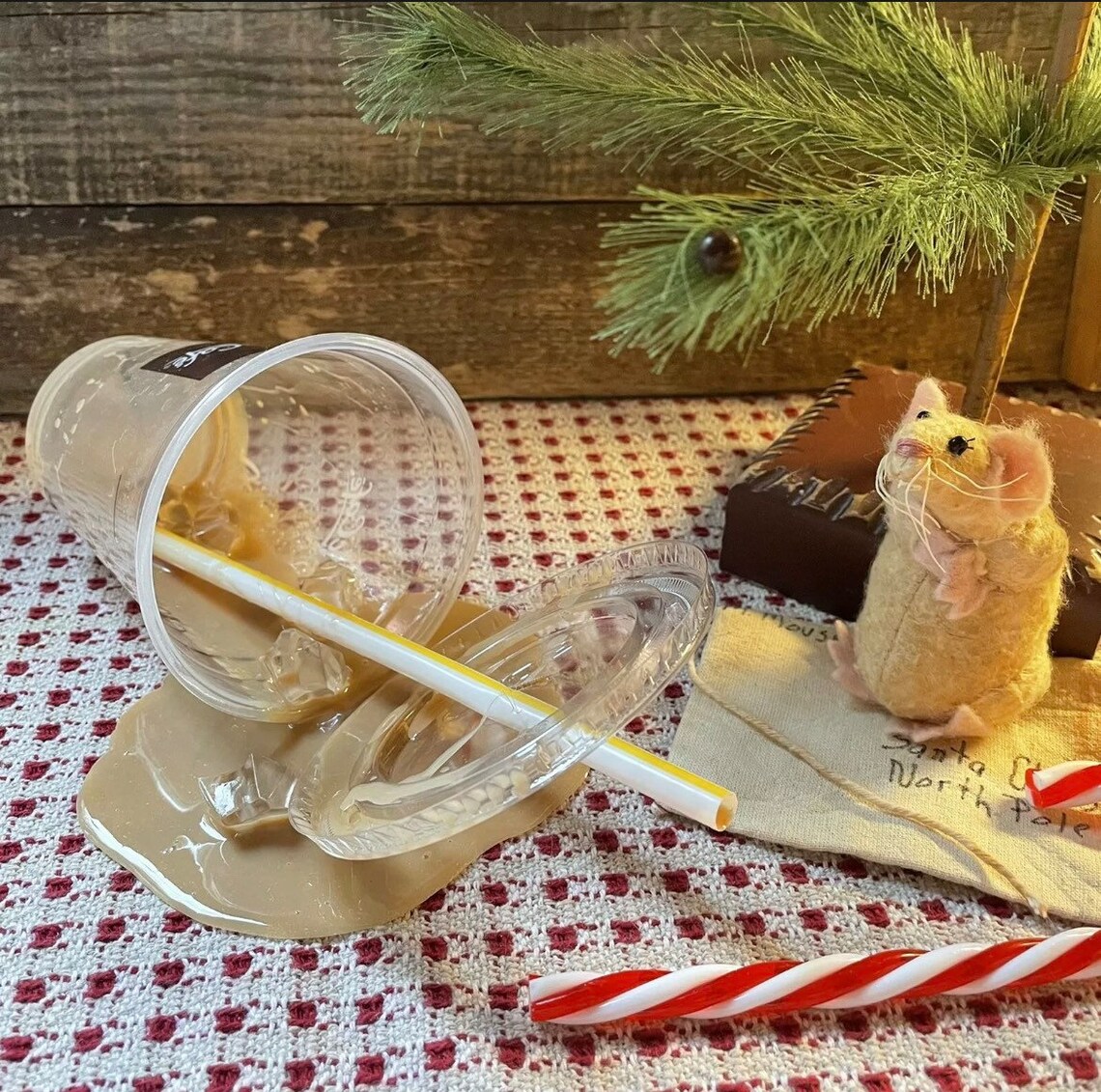 Spilled Cup of Iced Coffee Mc Fake Food Photo Prop - Etsy