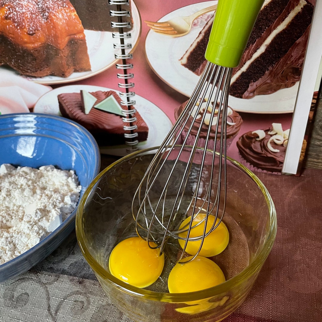 Raw Eggs (3) and a Suspended Whisk in a Pyrex Glass Bowl Fake Food ...