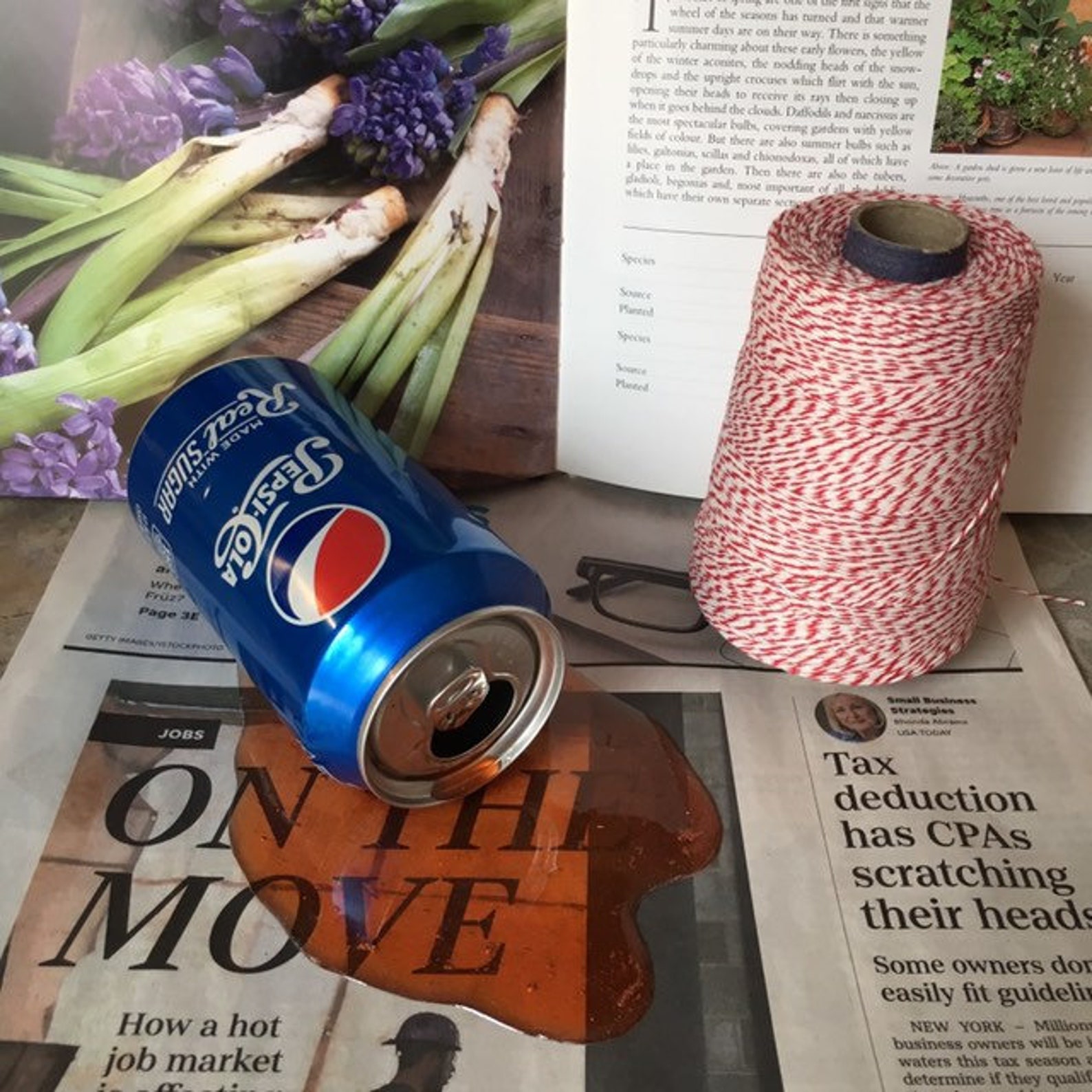 Choose Your Favorite Can of Spilled Pepsi Fake Food Photo Prop | Etsy