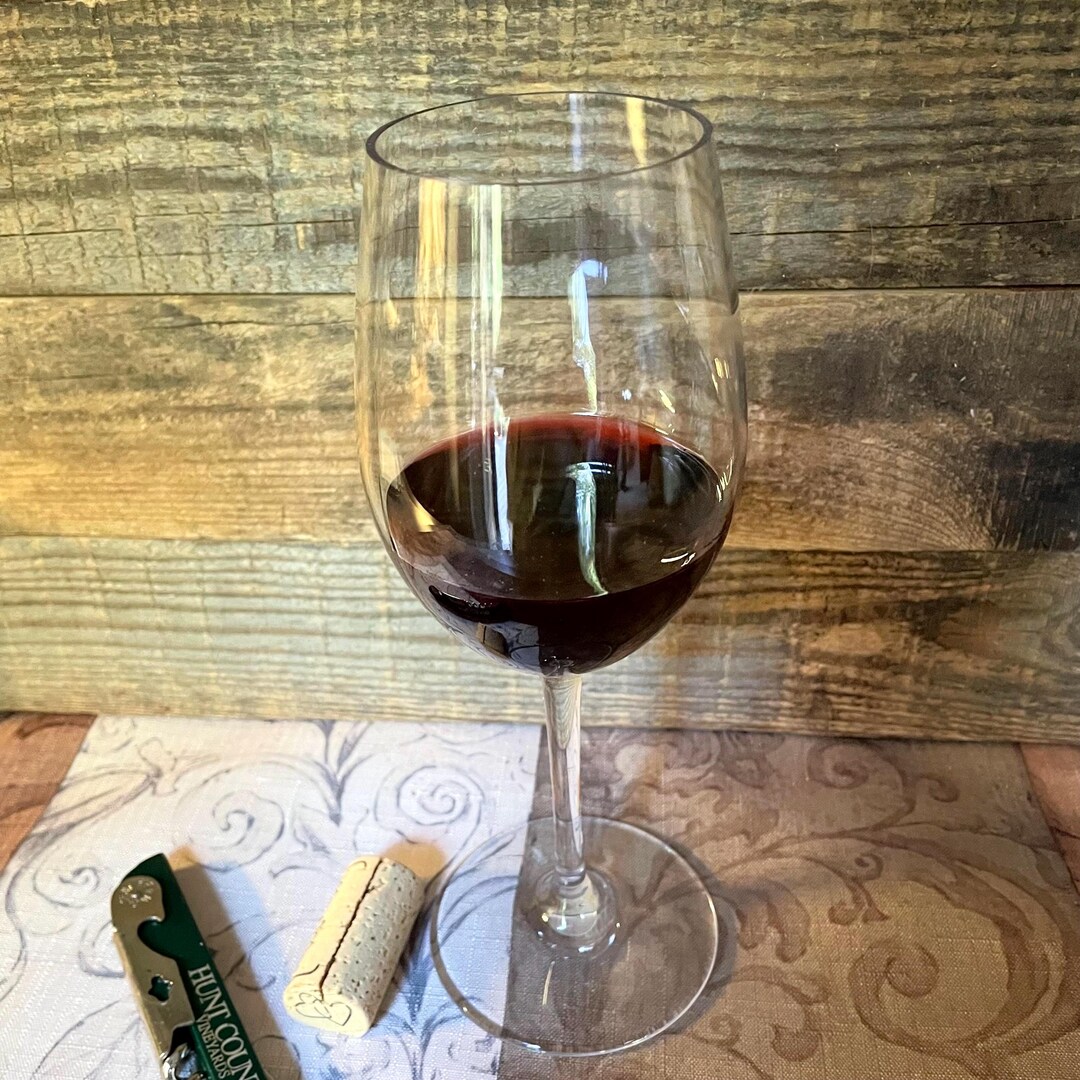 Irregular Has Scuffs Shatterproof Glass of Fake Merlot Wine Photo Prop ...