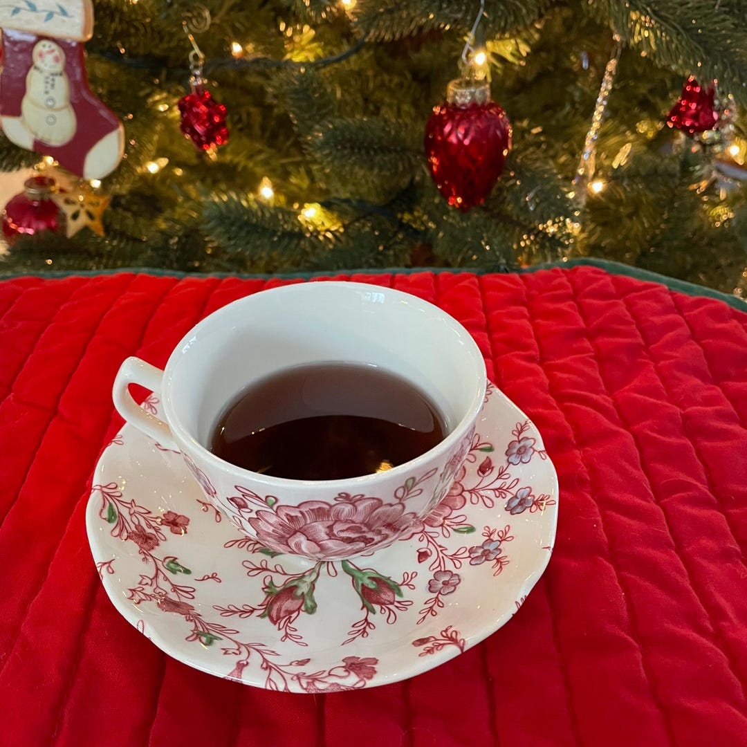 Johnson Brothers Elizabeth Pink Teacup With Fake Tea: Photo Prop - Etsy