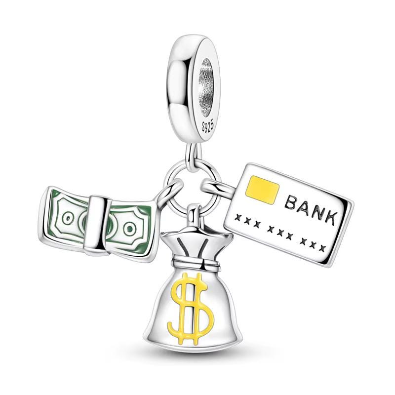 Pandora Money Charm - Etsy Norway