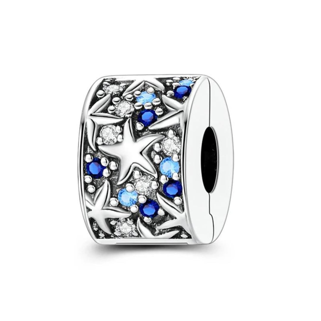 Starfish Pandora Charm | Blue Ocean Clip | Silver Stopper | Summer ...