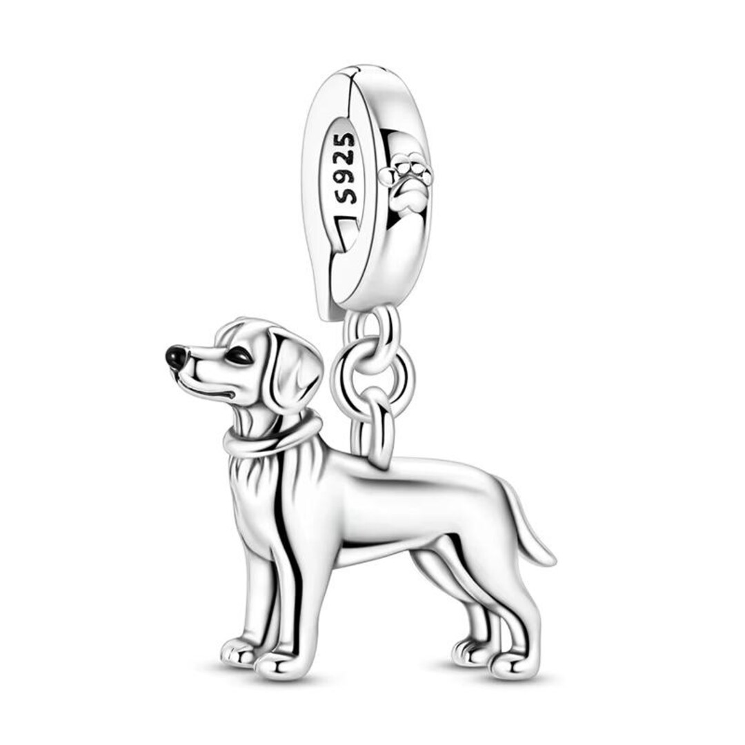 Golden Retriever Charm Fits Pandora | Labrador Dog Dangle | Silver ...