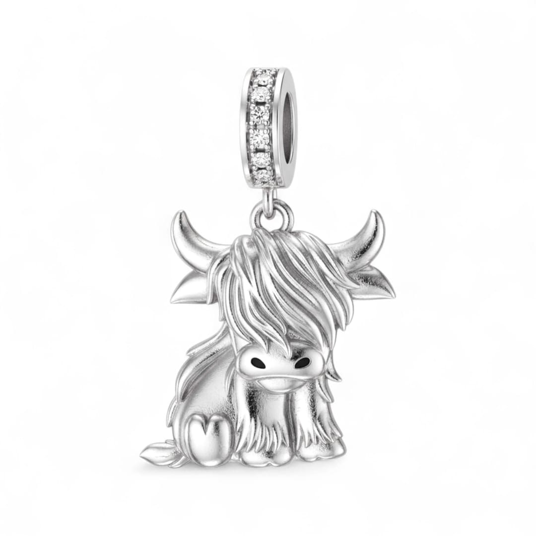 Scotland Pandora Charm | Highland Cow | Hielan Coo | Farm Animal Gift ...