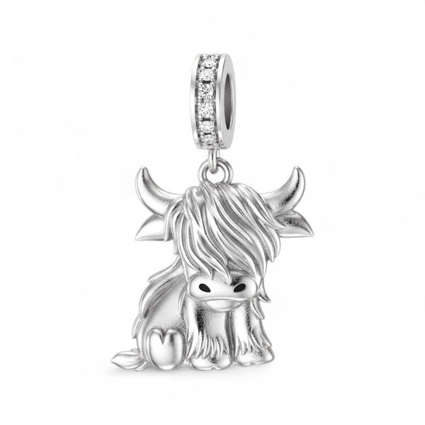 Highland Cow Pandora Charm - Etsy UK