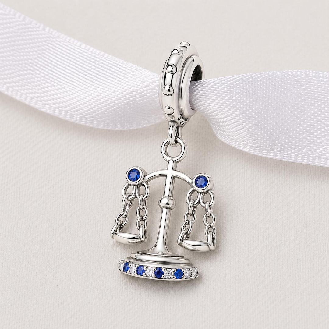 Lawyer Bead Fits Pandora Charm Bracelet, Silver Scales of Justice Law ...