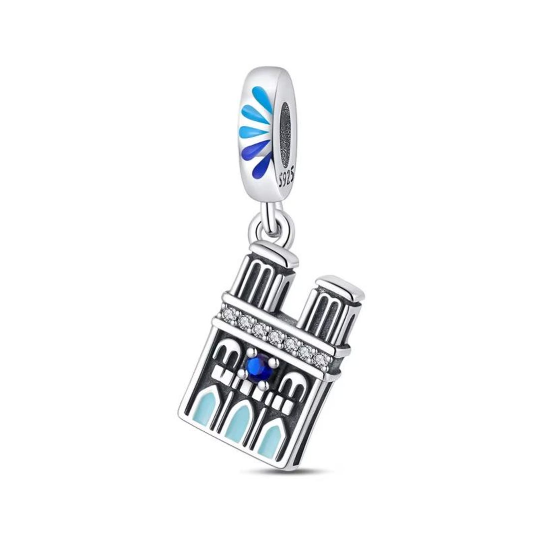 France Pandora Charm | Notre Dame Cathedral | Paris Landmark | Silver ...