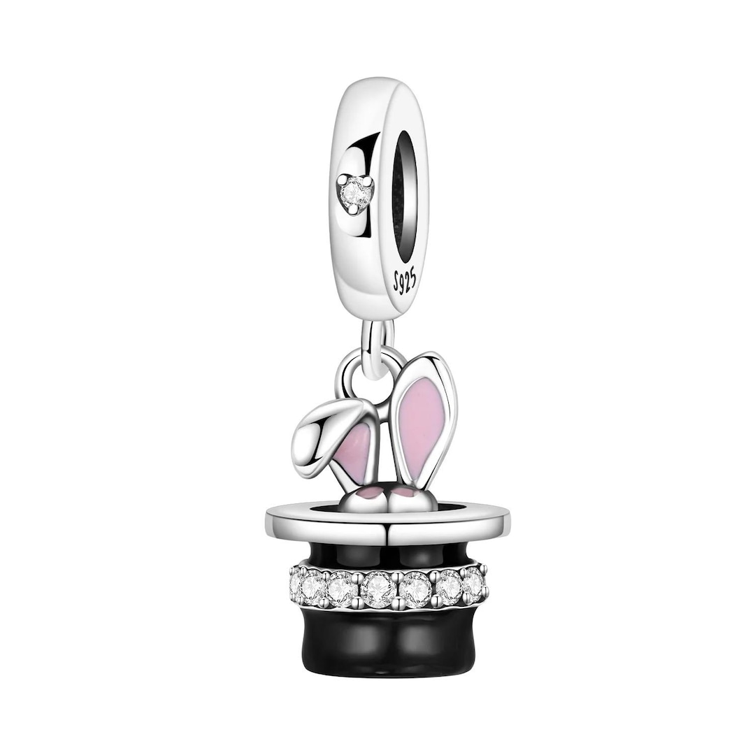 Magic Hat & Rabbit Dangle Charm: Sterling Silver Pandora Compatible - Etsy