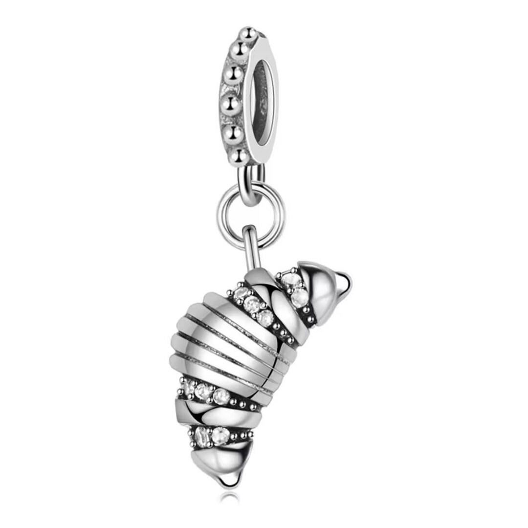 Croissant Charm Fits Pandora | French Pastry Dangle | Silver Baker Gift ...