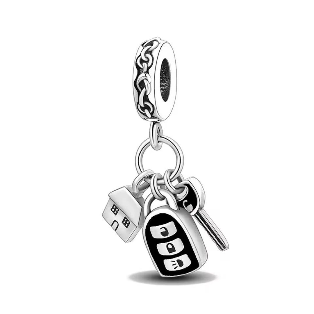 House & Car Keys Dangle Charm, New Home Gift - Etsy