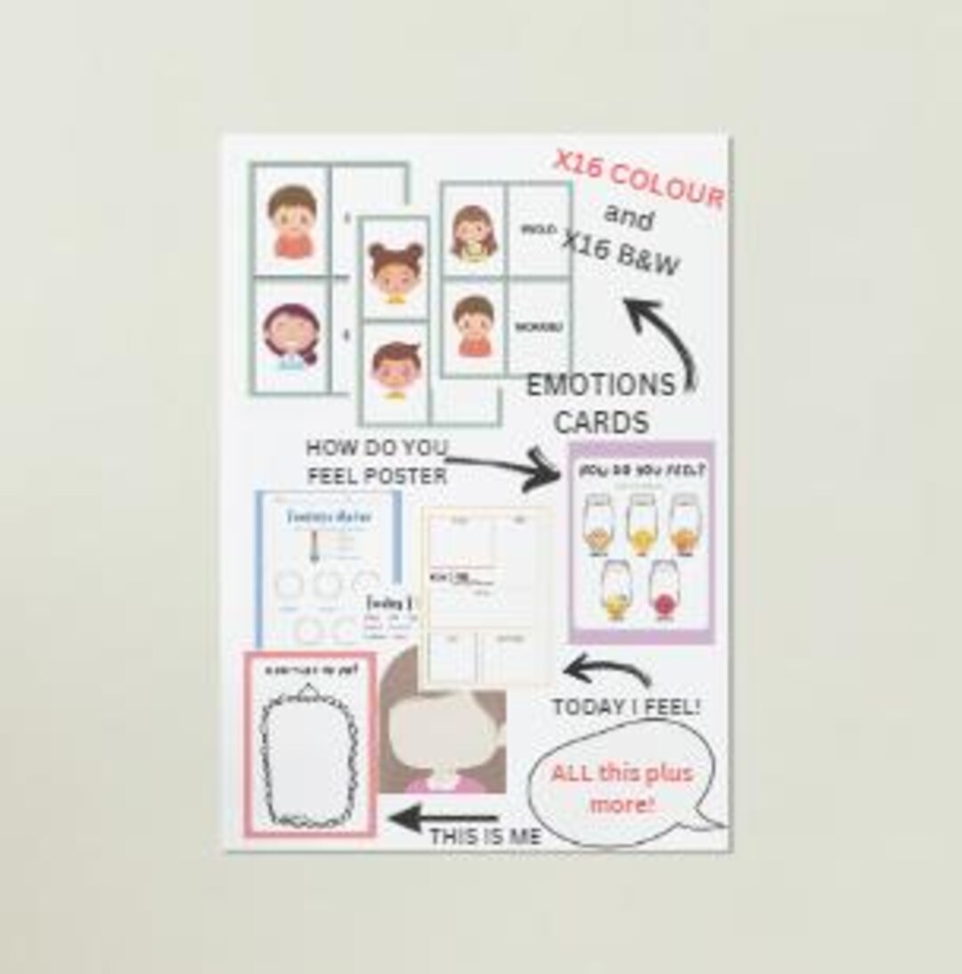 Identifying and Recognising Emotions PRINTABLE Bundle, Emotional ...