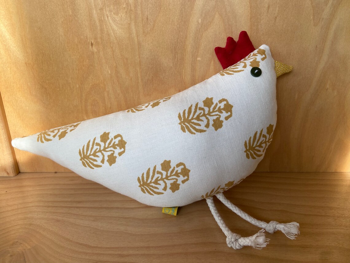 Chicken Pillow 9" in Multi Fabrics - Etsy