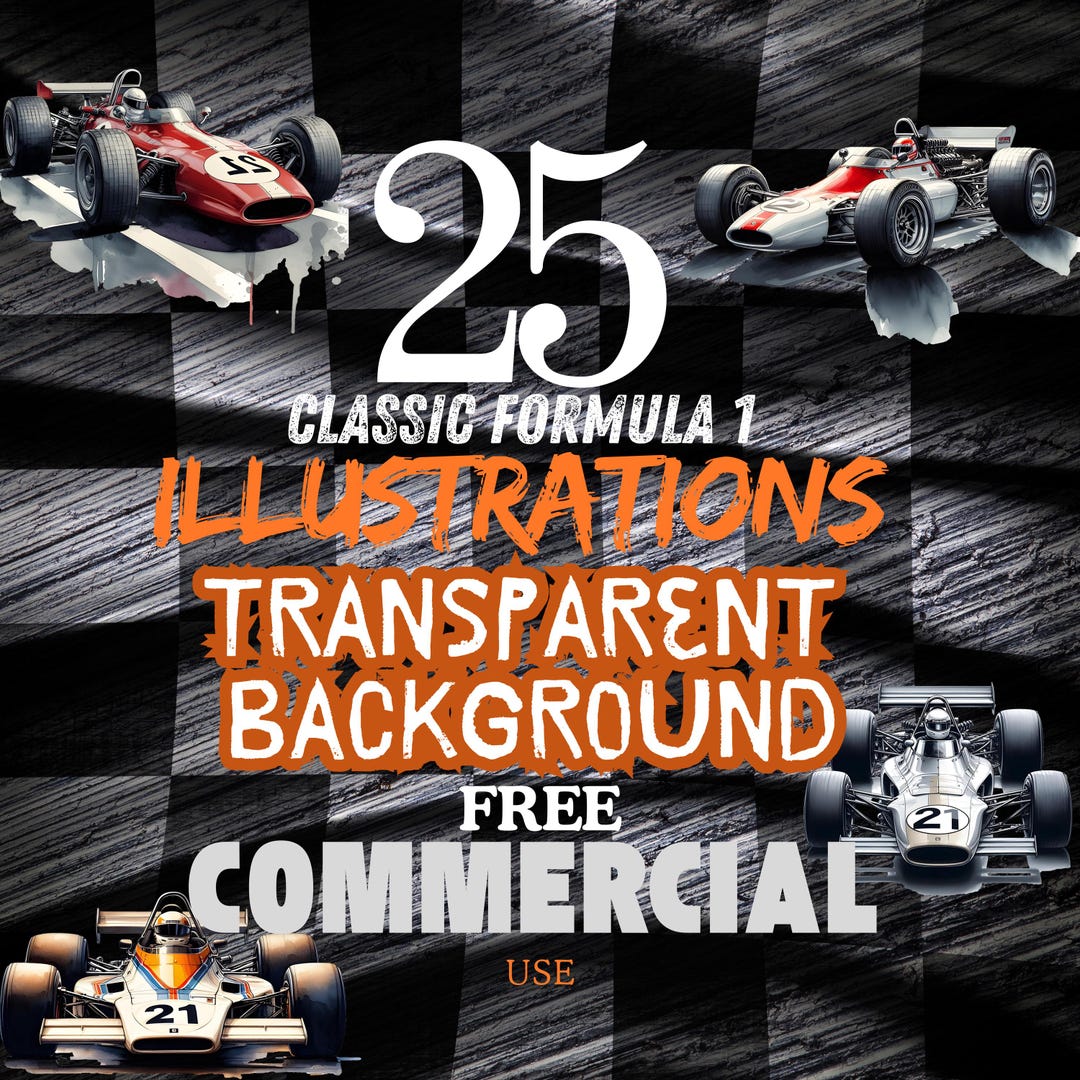 25 Retro Formula One Illustrations | F1 Poster, F1 Gifts, F1 Wall Art ...