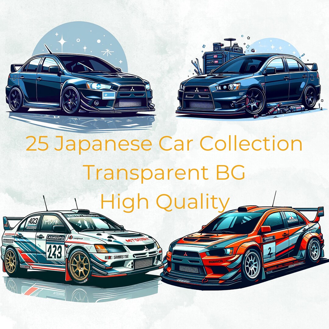 25 JDM Race Car Illustrations for PNG Format With Transparent ...
