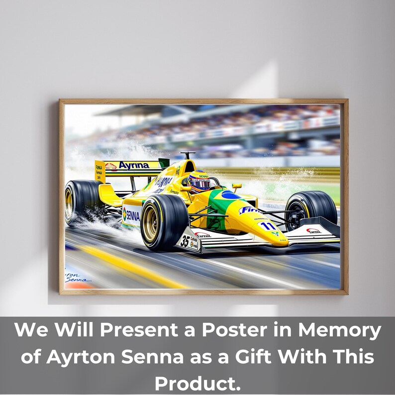 15 Ayrton Senna F1 Posters | Formula 1 Wall Art | Vintage F1 Prints ...