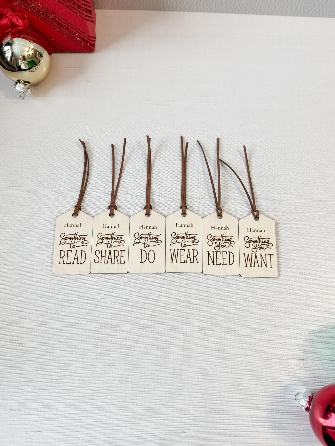 Personalized Christmas Gift Tags - Something You Need, Want, Wear, Do ...