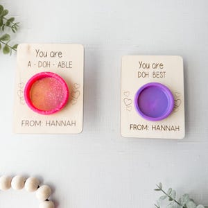 Play Dough Holder - No Candy Valentines Cards for School Friends ...