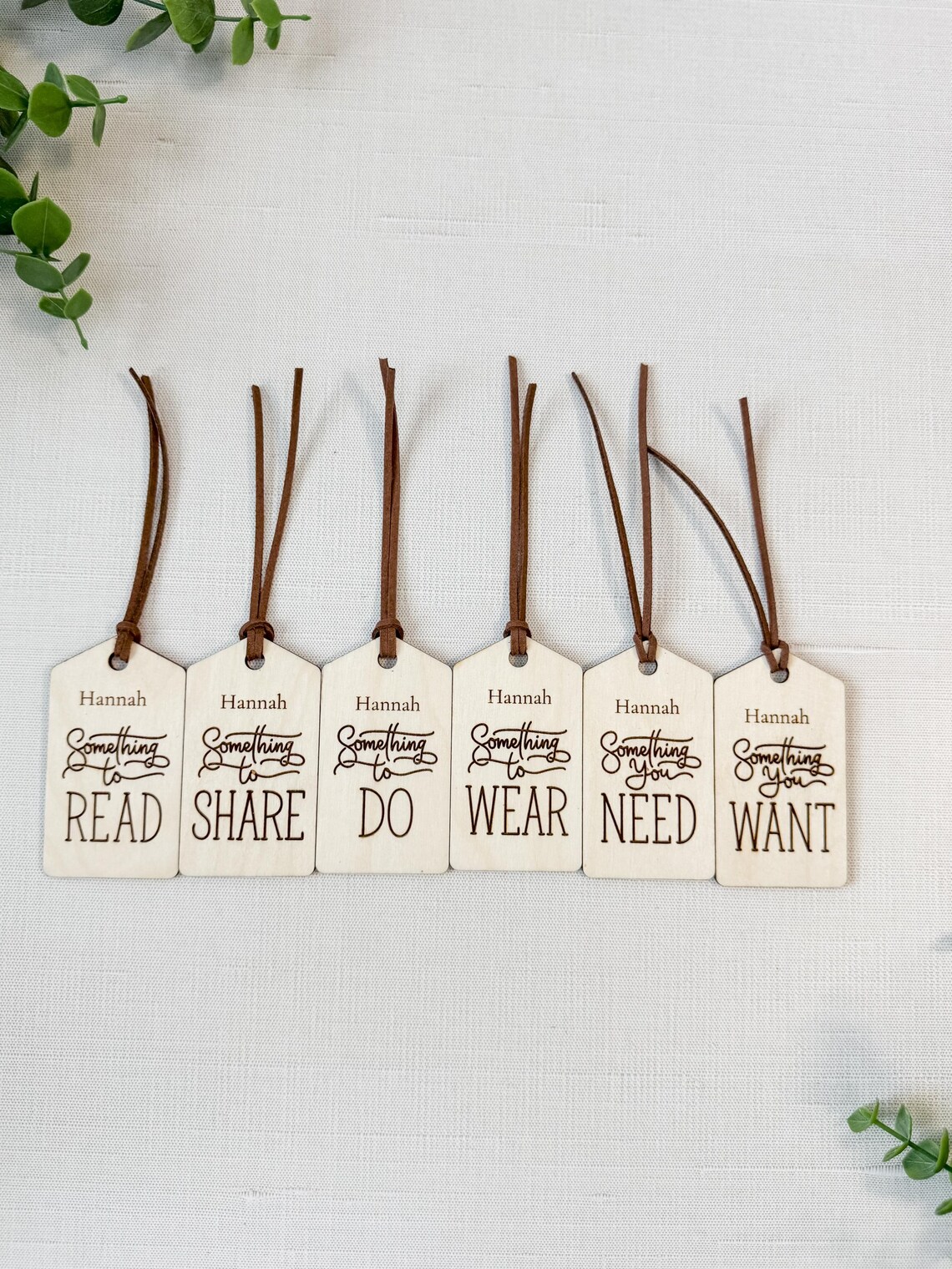 Personalized Christmas Gift Tags - Something You Need, Want, Wear, Do ...