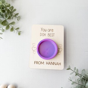 Play Dough Holder - No Candy Valentines Cards for School Friends ...