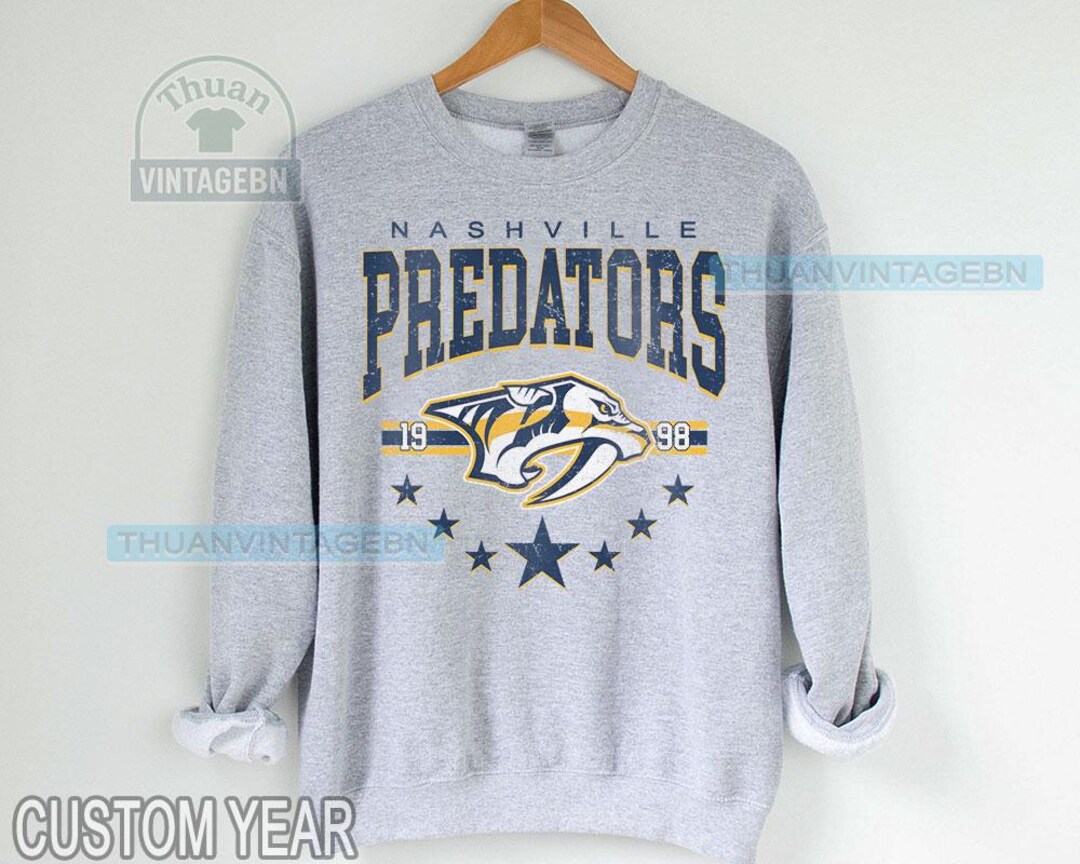 Predators Hockey Sweatshirt | Nashville Predators Crewneck | Nashville ...