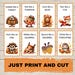 Fall Movement Cards, Thanksgiving Toddler Activities (digital Download ...