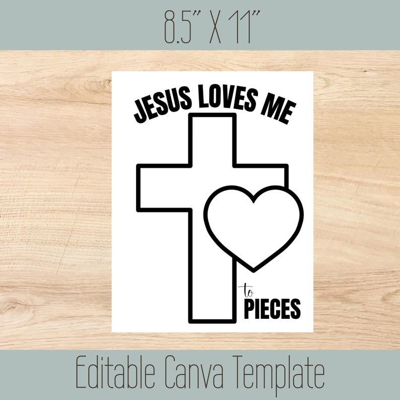 Valentine Coloring Page | Classroom Valentine Activity | Jesus Loves Me ...