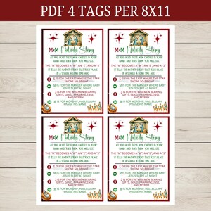 M&M Nativity Story Printable Gift Tags (digital Download) - Etsy
