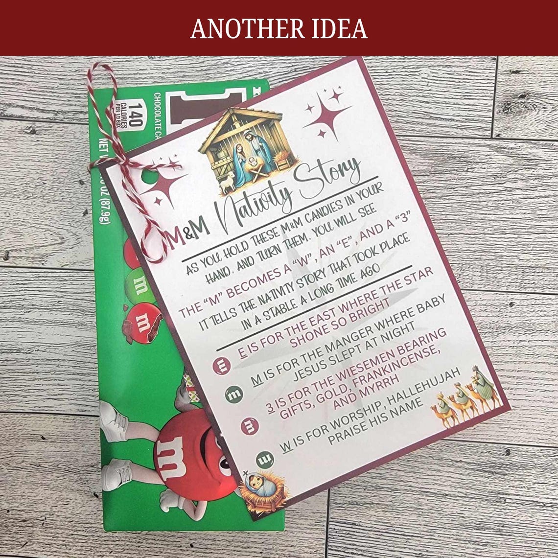 M&M Nativity Story Printable Gift Tags (digital Download) - Etsy