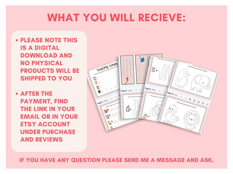 Line Tracing Activity for Kids Tracing Pad Worksheet for Toddlers ...