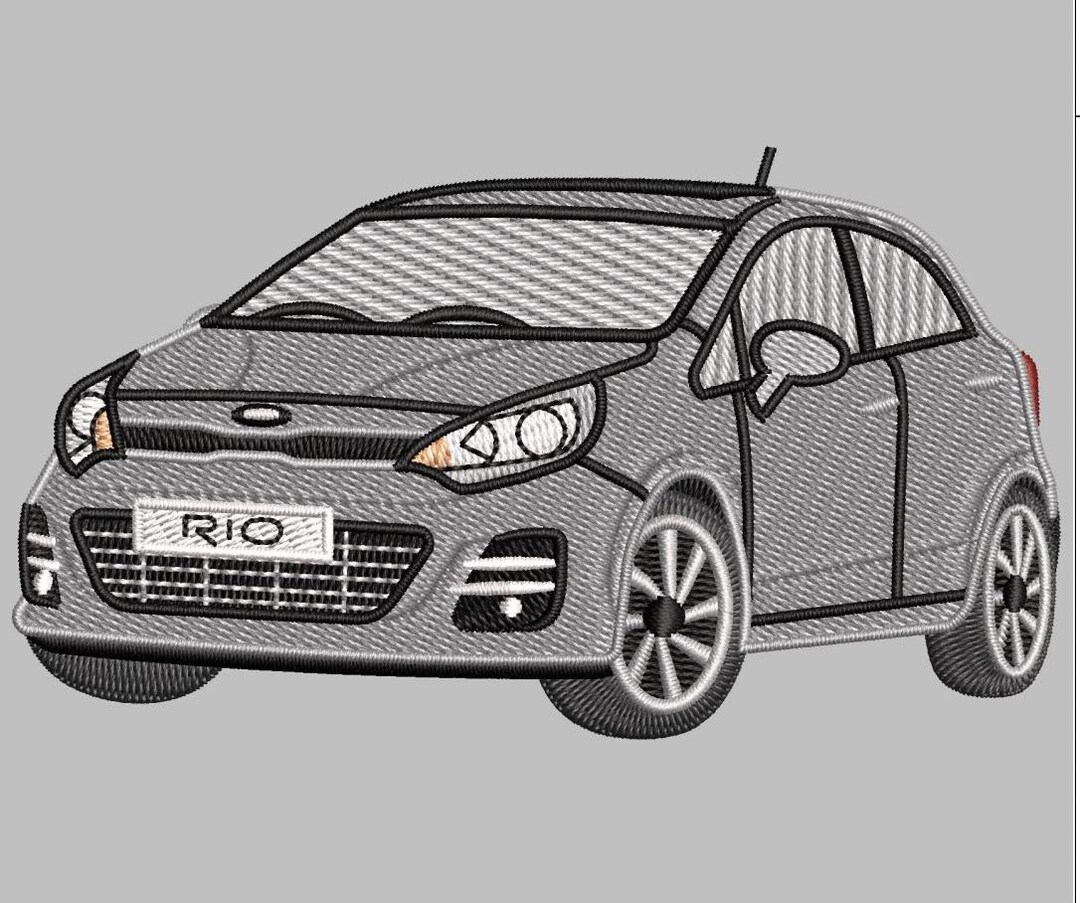 Kia Rio Embroidery File Kia Rio Instant Download Digital File - Etsy