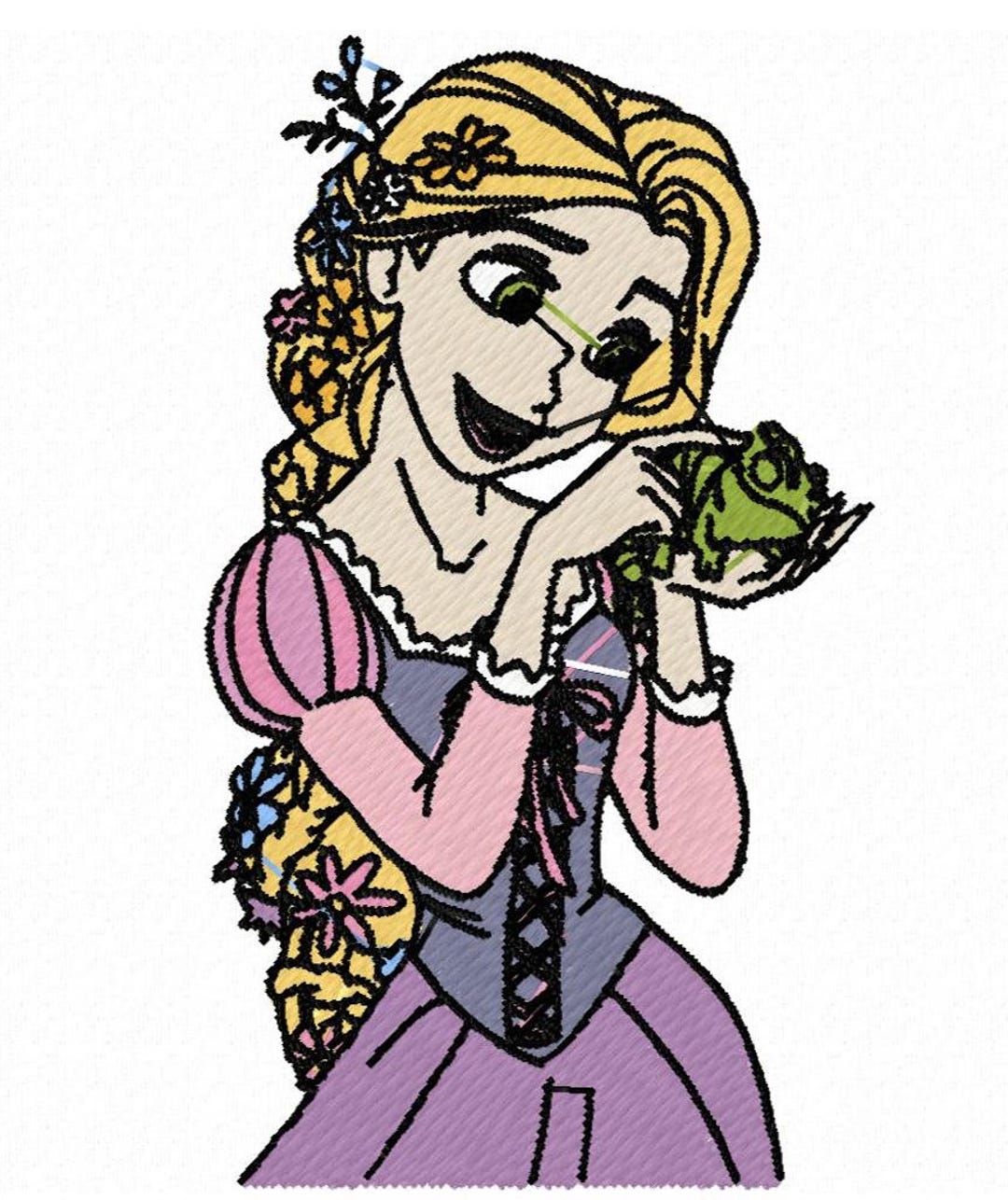 Tangled and Pascal Embroidery File Tangled Machine Design Instant ...