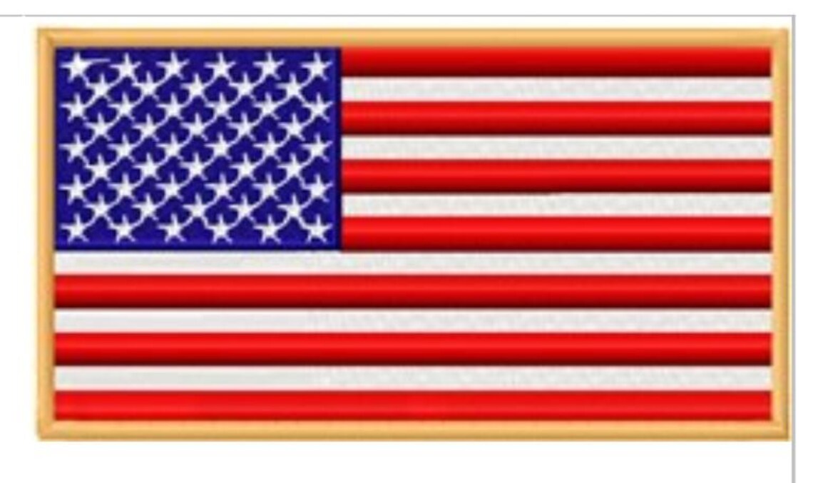 American Flag Embroidery File USA Flag Digital Download File Instant ...