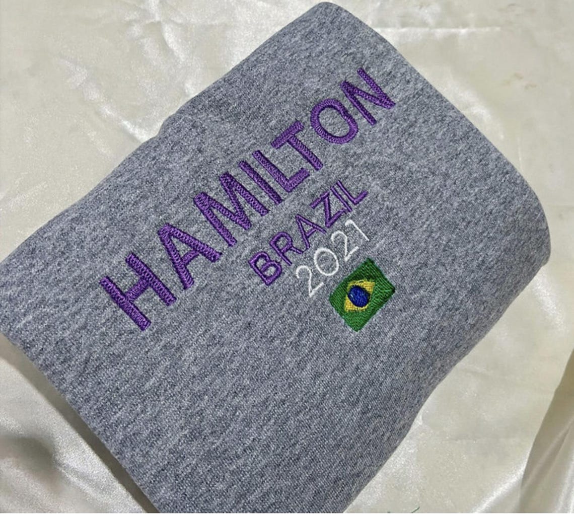 Formula 1 Custom Embroidered Sweatshirt Formula 1 Embroidered Jumper ...