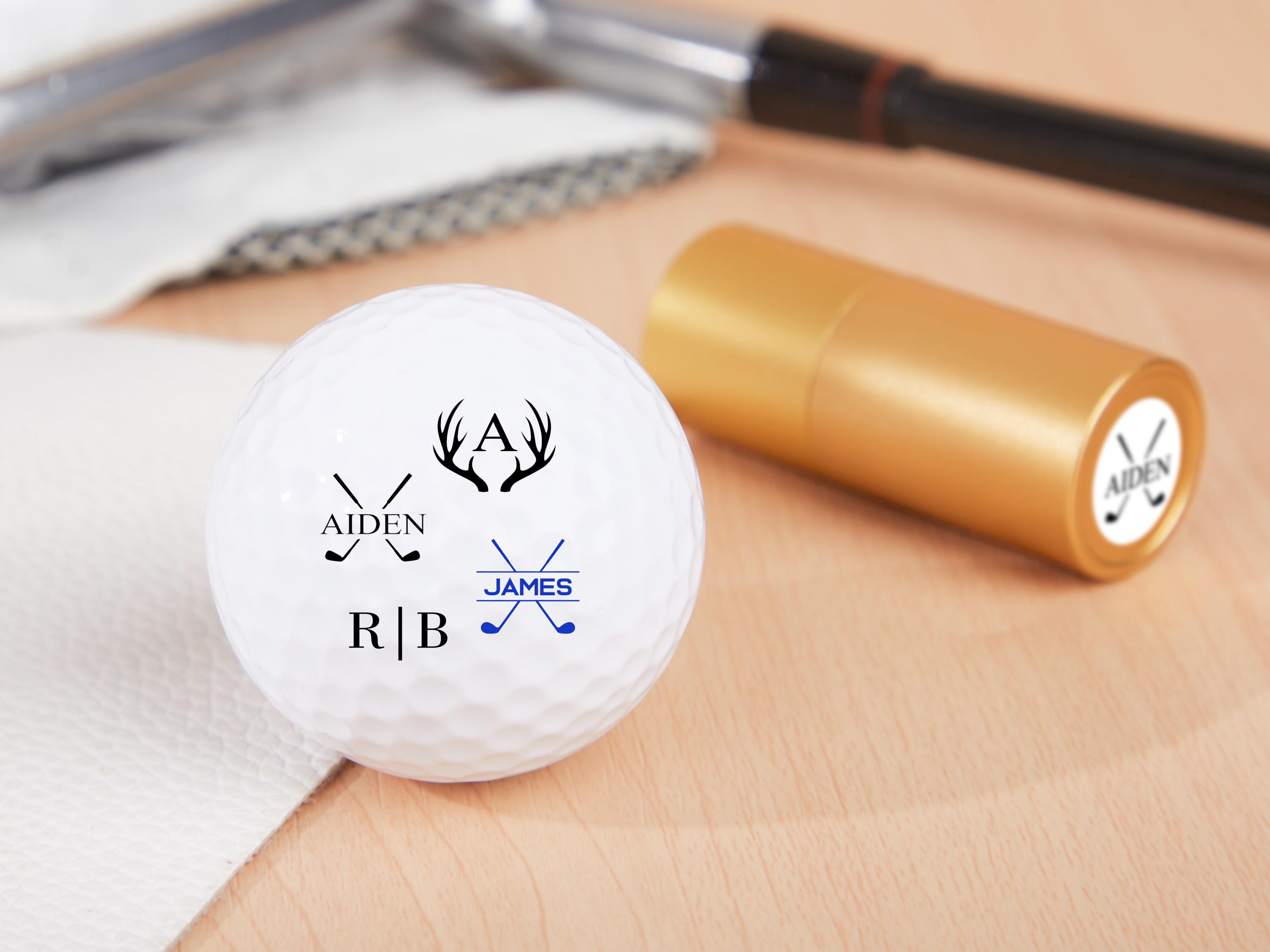 Personalized Custom Name Golf Ball Stamp,golf Ball Marker,color Ink ...