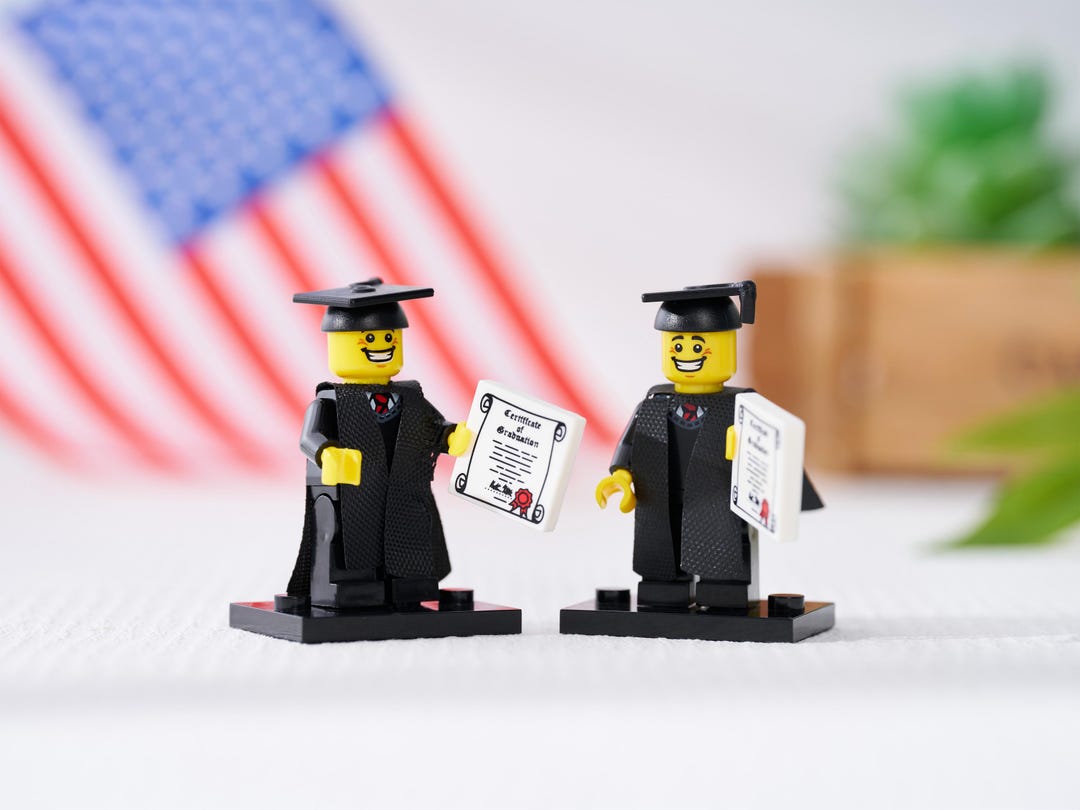 Customized Graduation Minifigure,custom Building Block Mini Figure ...