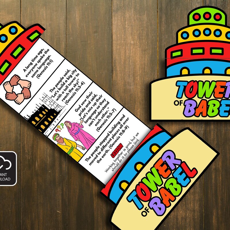 Bible Babel Craft - Etsy