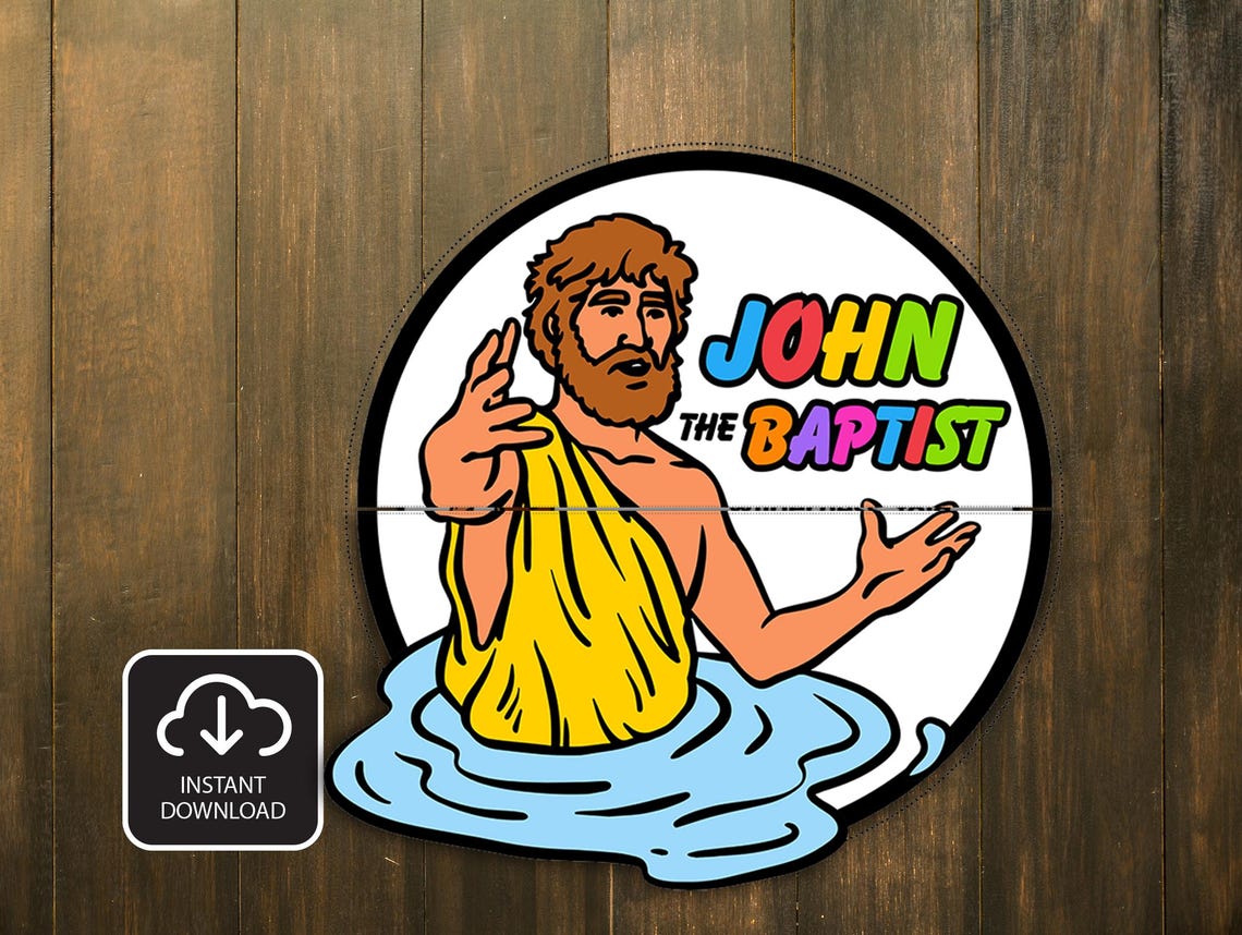 John the Baptist Folding Surprise Bible Craft, Bible Lesson, Memory ...