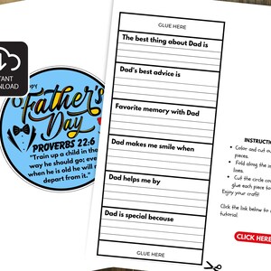 Happy Father's Day Folding Surprise, Fathers Day Craft, Sunday School ...