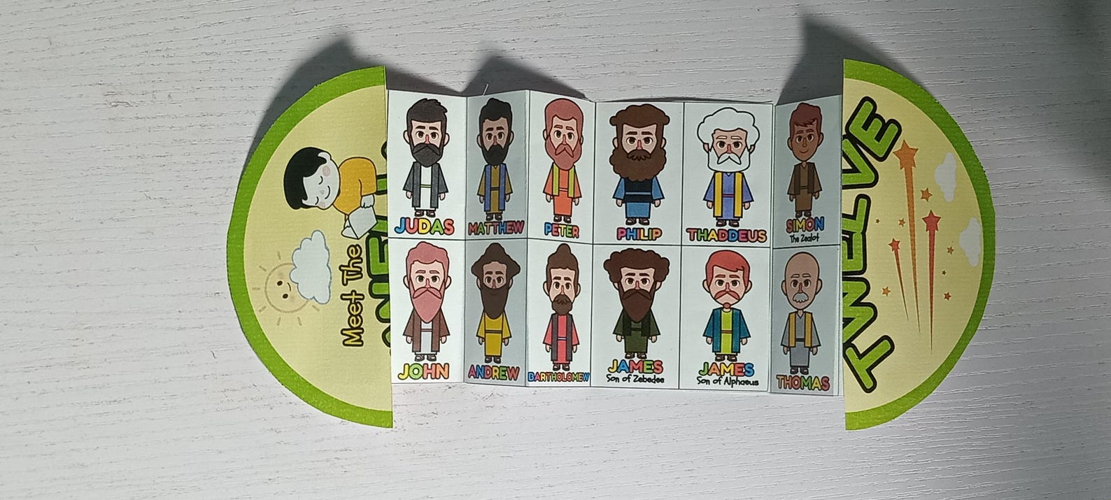 Names of the Twelve Apostles, Bible Verse Activity, Kids Bible Lesson ...